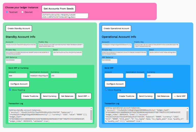 Create trustline and send currency | XRP Learning Portal